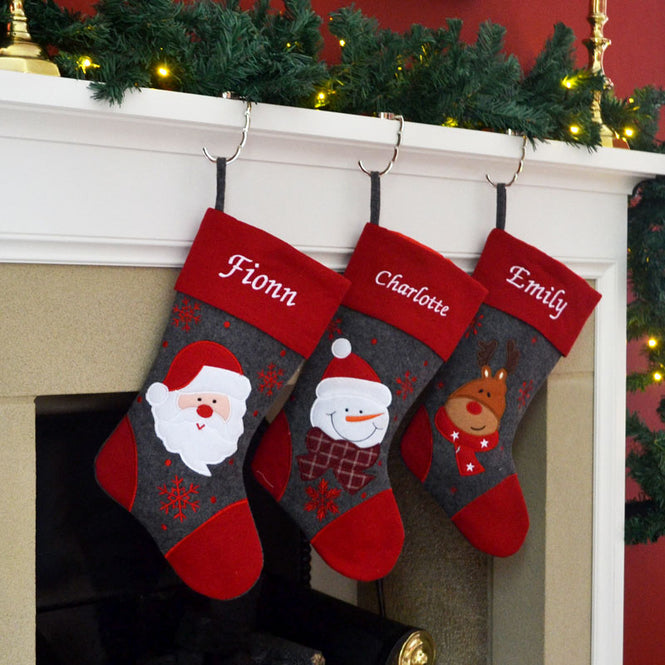 Luxury Embroidered Jumbo Stocking | Personalised Christmas